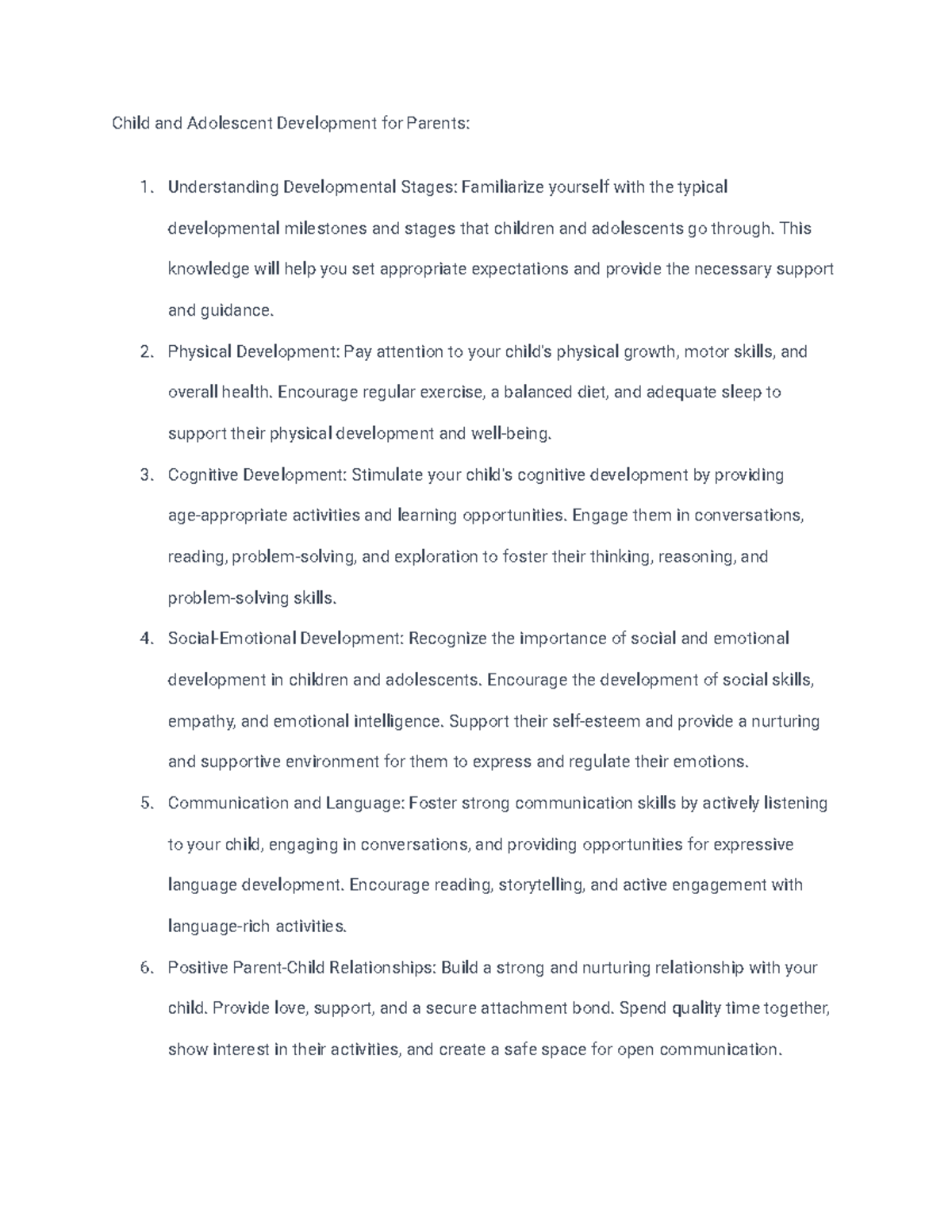 Child and Adolescent Development - This knowledge will help you set ...