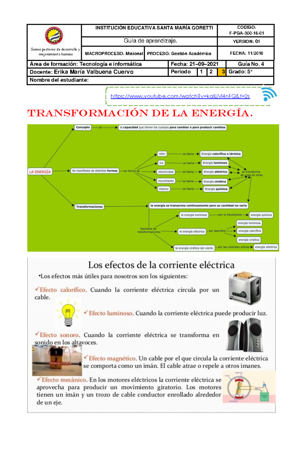 4S 3P sept-28 Guia 4 Tecnología (Transformacion de la energía) - Somos ...
