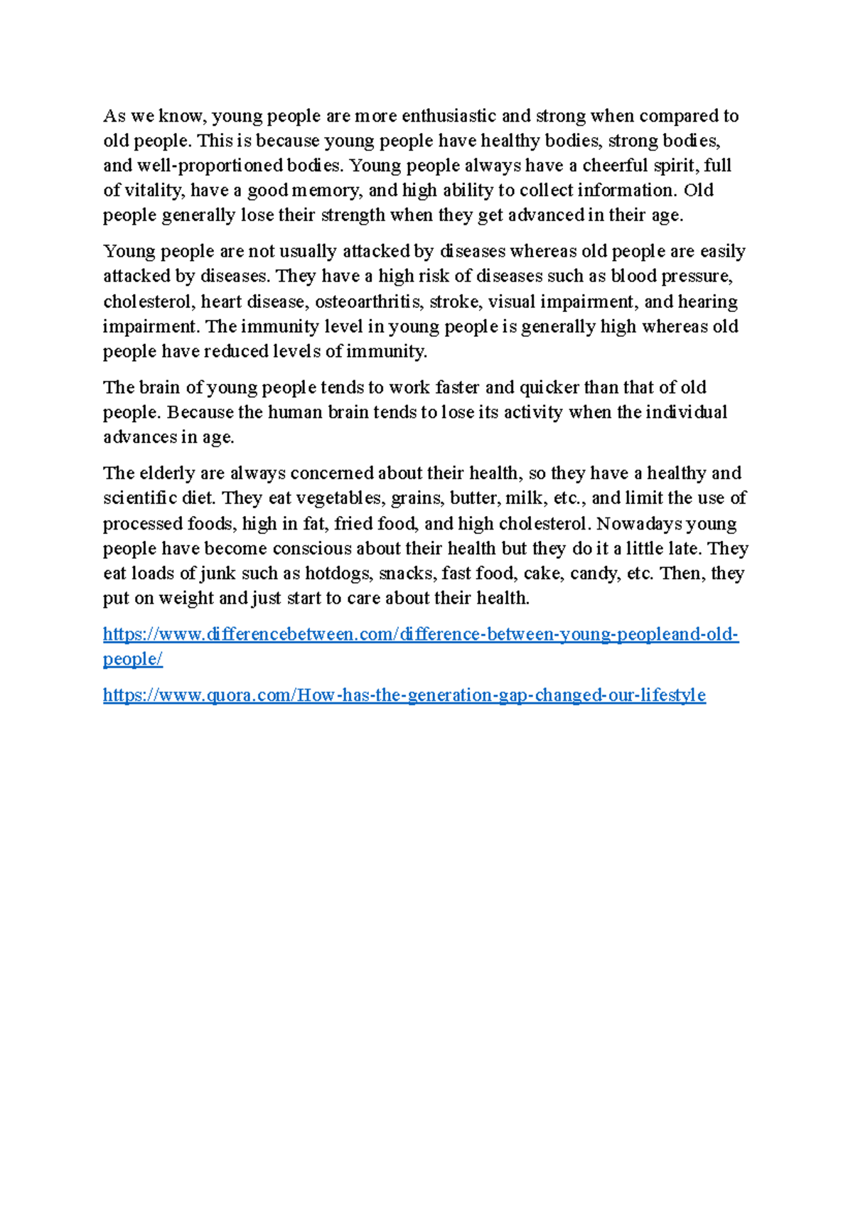 As we know - esssssssss - As we know, young people are more ...