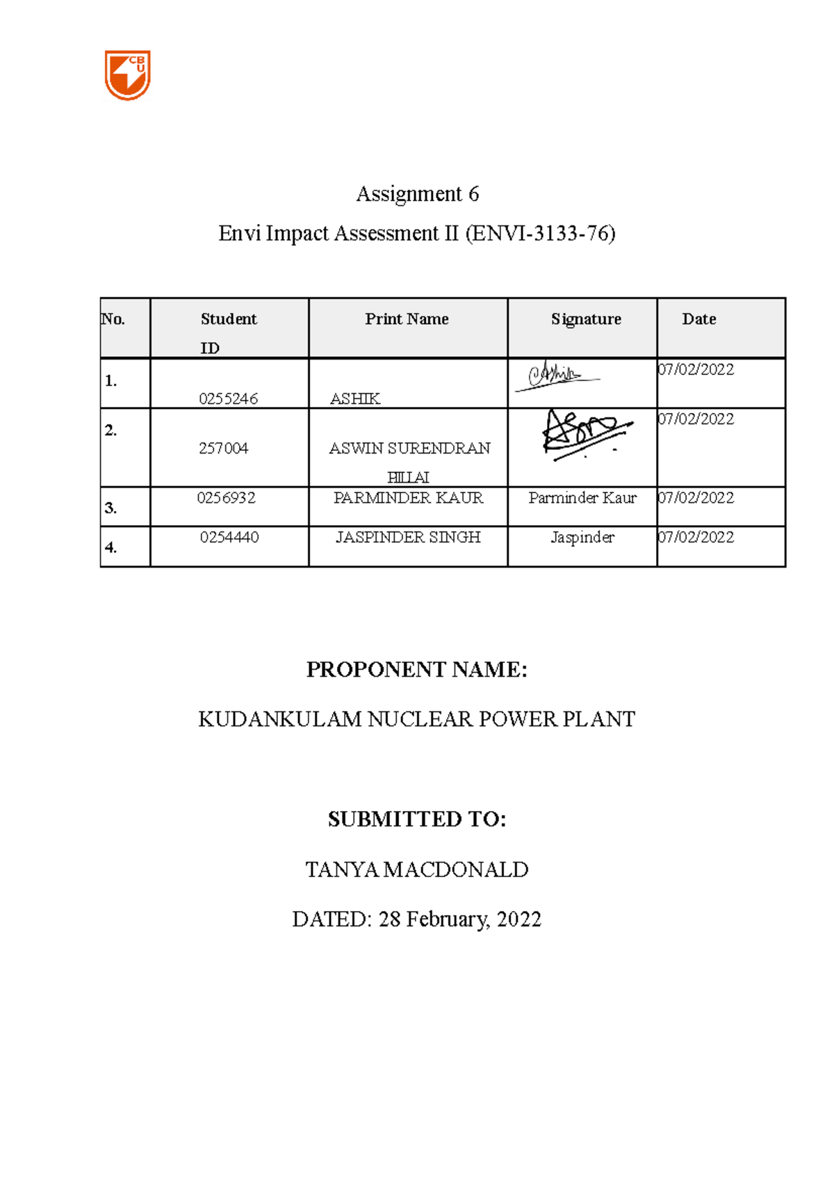 Project outline for a research topic of the nuclear power plant project ...