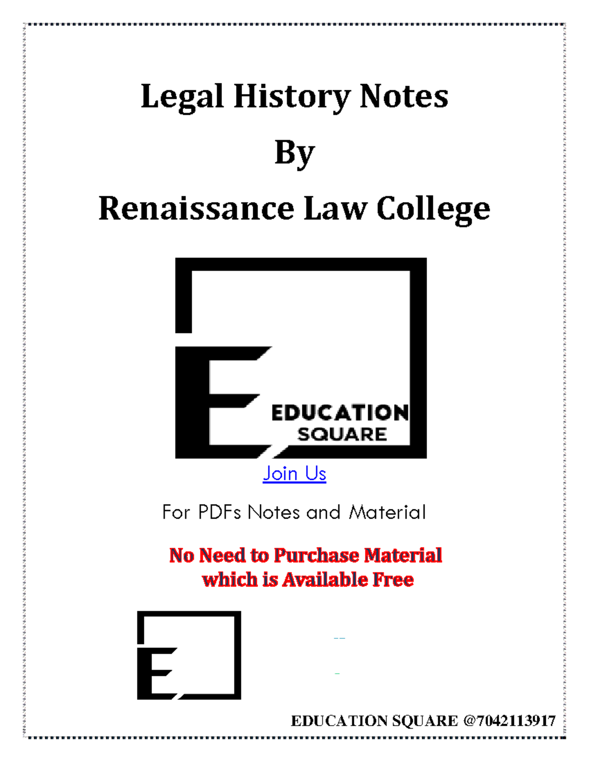 Legal History Notes - Legal History Notes By Renaissance Law College ...