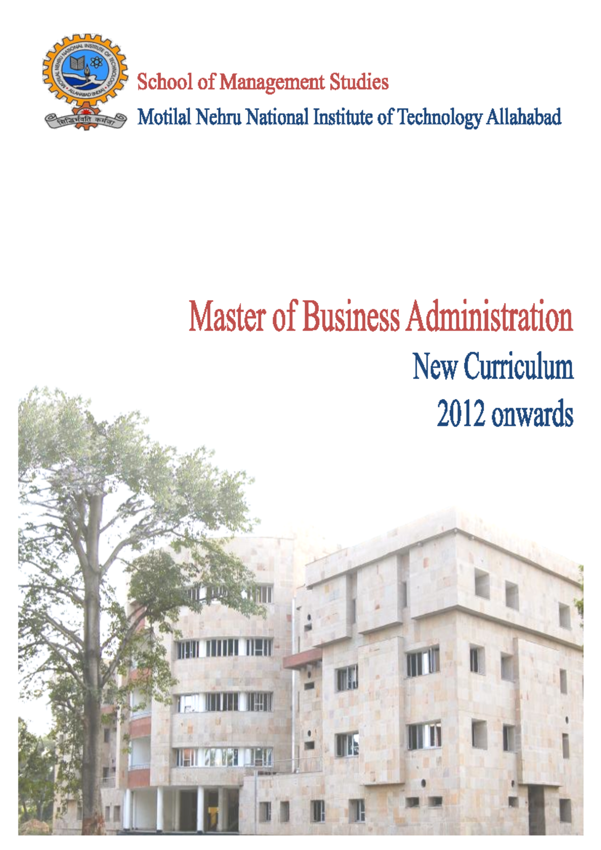 MBA Curriculum - ! ! Page% 1 %of% 3 % % School of Management Studies ...