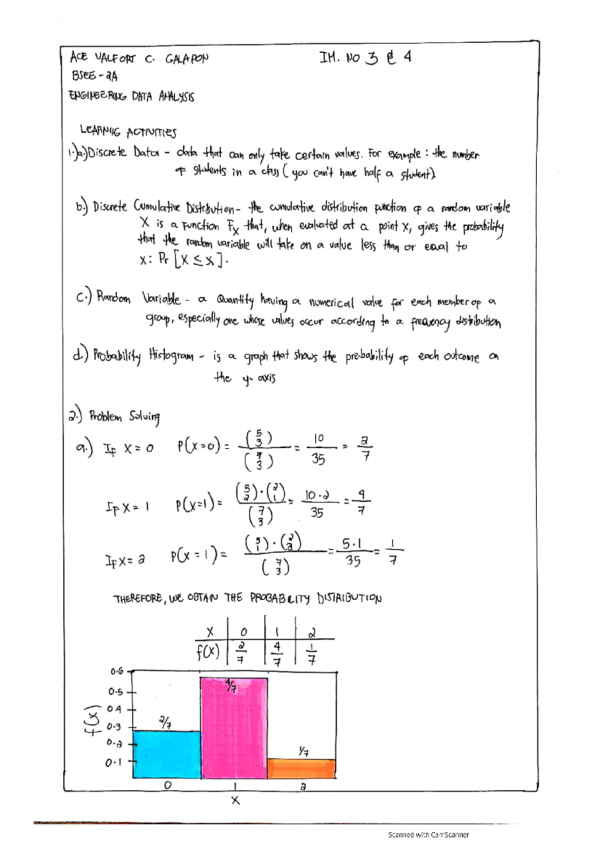 EDA 3 - Activities and Assignment in Engineering Data Analysis BSEE 2 ...