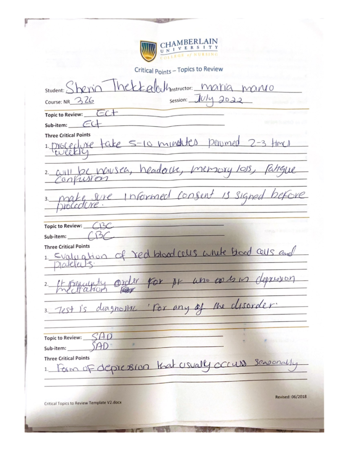 Chamberlain - Note - NR-304 - Studocu