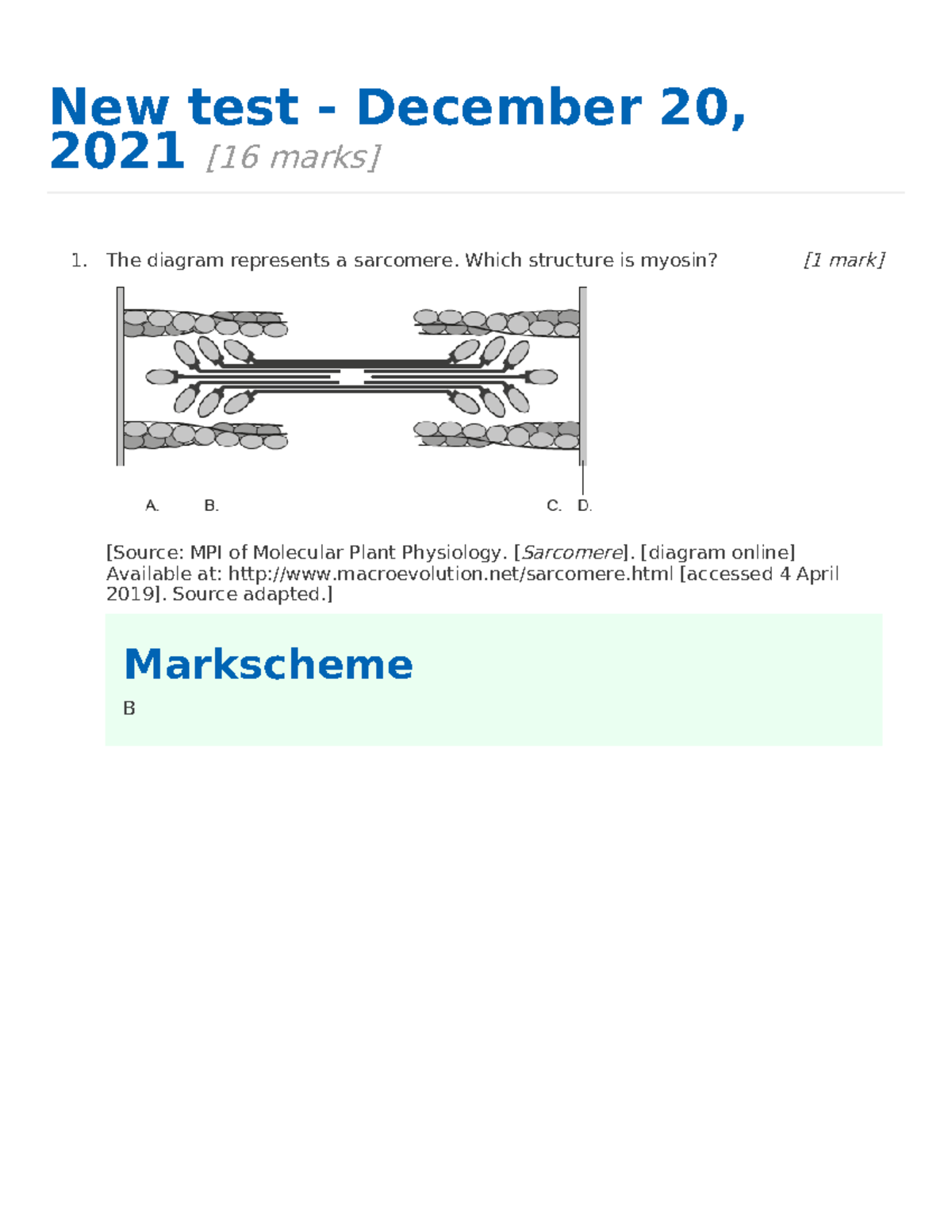 Bio 11 - Biology chapter 11.2 - New test - December 20, 2021 [16 marks ...
