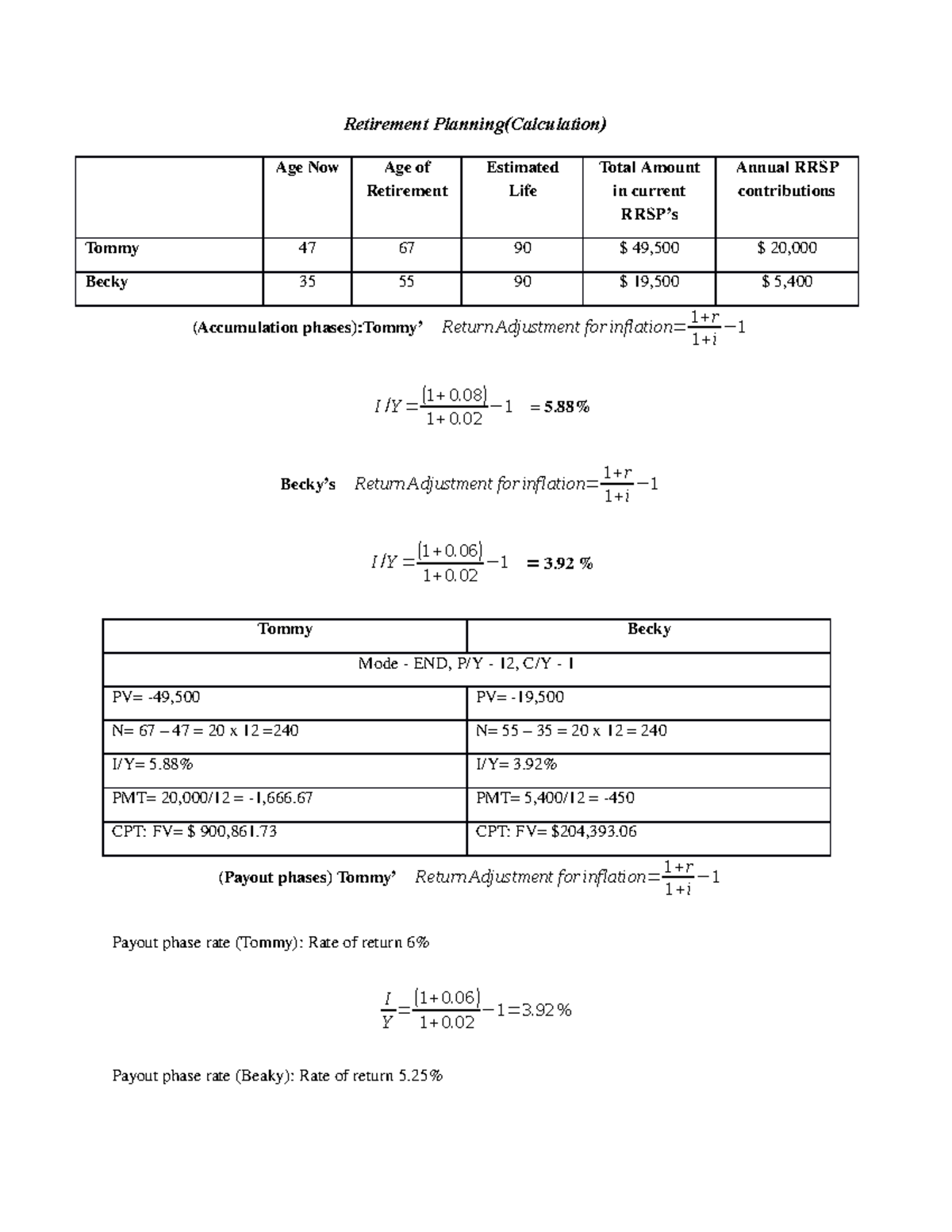 Retirement Calculation - Retirement Planning(Calculation) Age Now Age ...