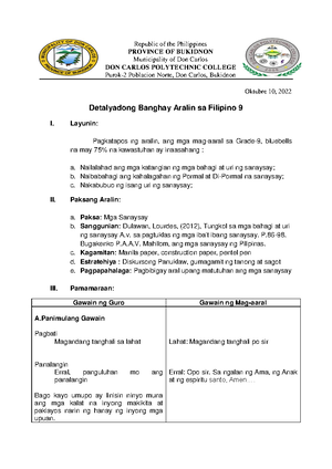 Dlp 7 - College works - Code Nagagamit ang mga angkop na salita o ...