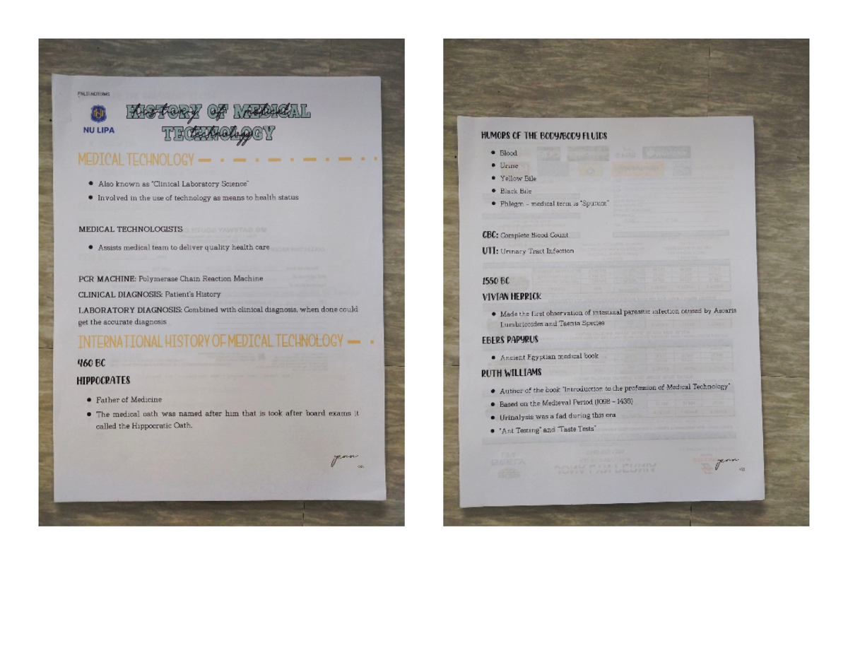 PMLS Prelims Reviewer - BS Medical Technology - Studocu