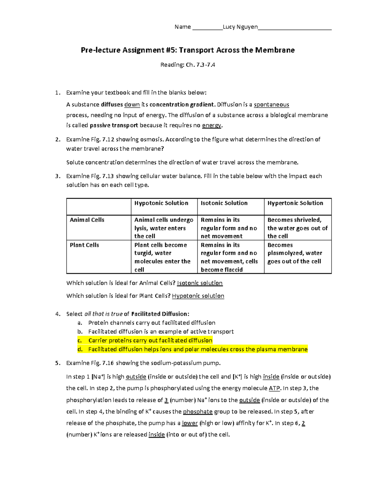 Prelecture Assignment 5 Ch. 7 - Name Lucy Nguyen_____________ Pre-lecture Assignment # 5 ...