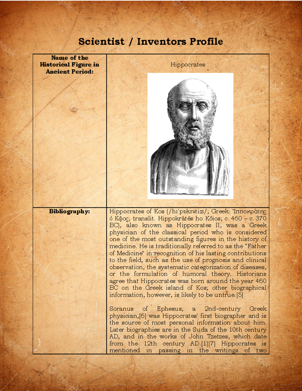 Science profile activity - Scientist / Inventors Profile Name of the ...