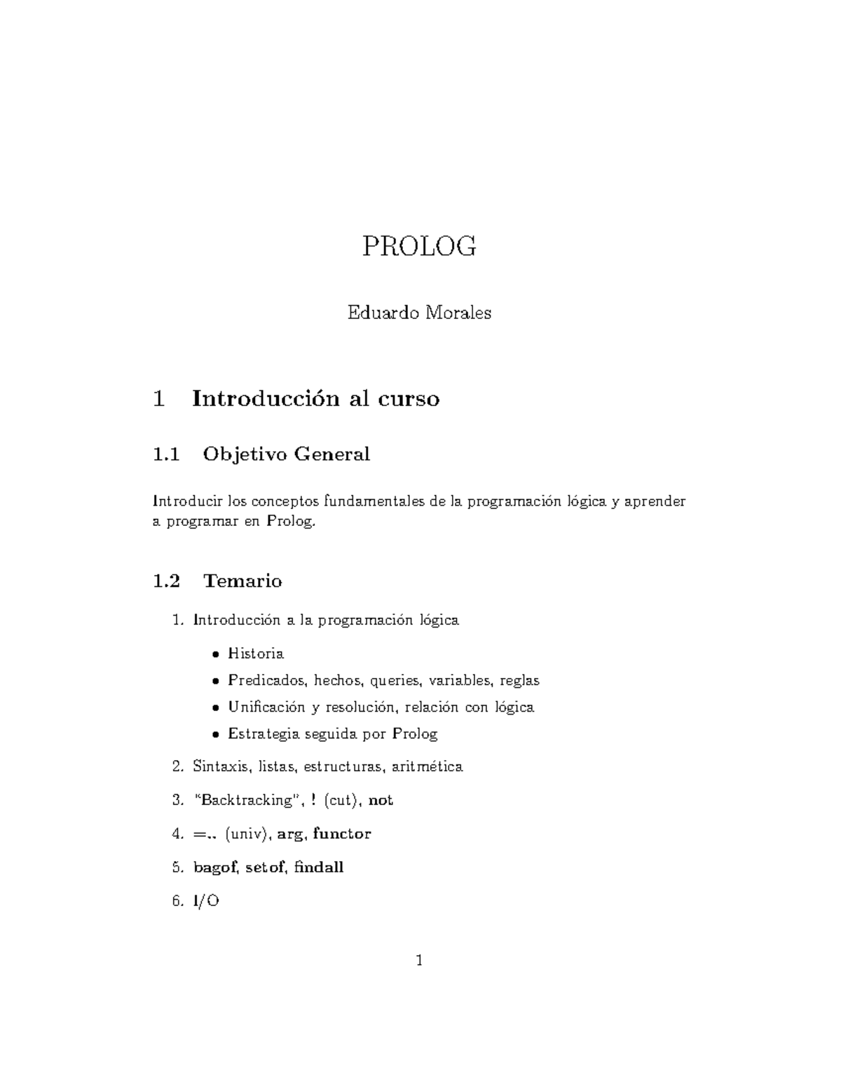 libro sobre prolog y logica para aprender lo basico - PROLOG Eduardo ... libro sobre prolog y logica para aprender lo basico - PROLOG Eduardo ...