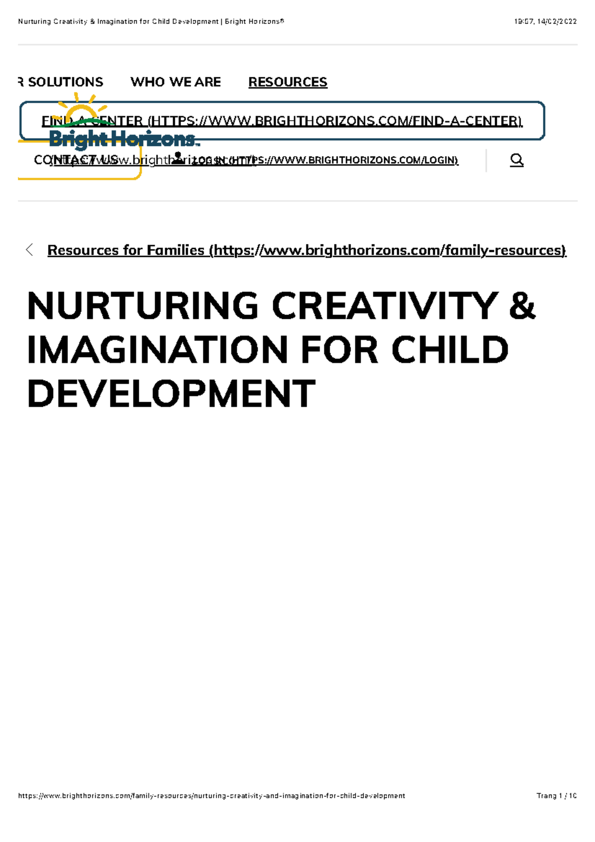 Nurturing Creativity & Imagination for Child Development Bright ...