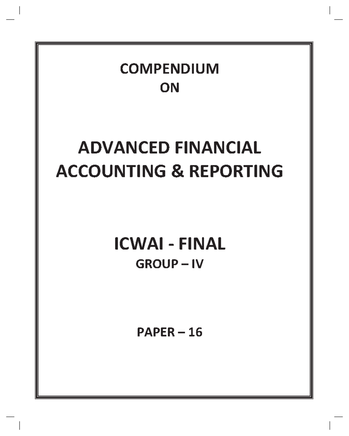 C-16 (AFAR) - Reviewer in AFAR - COMPENDIUM ON ADVANCED FINANCIAL ...