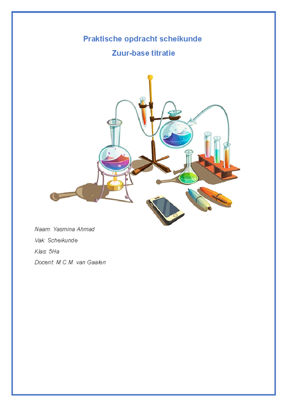 PO scheikunde titreren - Praktische opdracht scheikunde Zuur-base ...