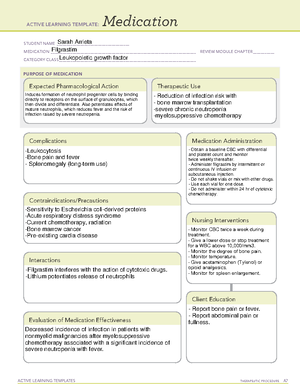 Anastrozole - ati template - ACTIVE LEARNING TEMPLATES TherapeuTic ...