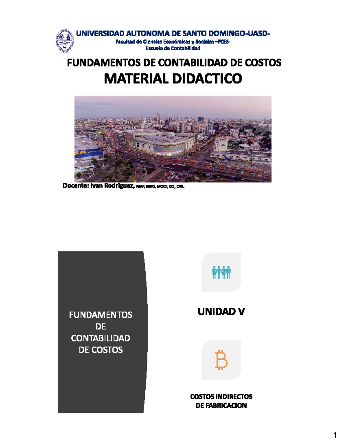 Resumen De La Unidad V Material Didactico Fund De Contabilidad De