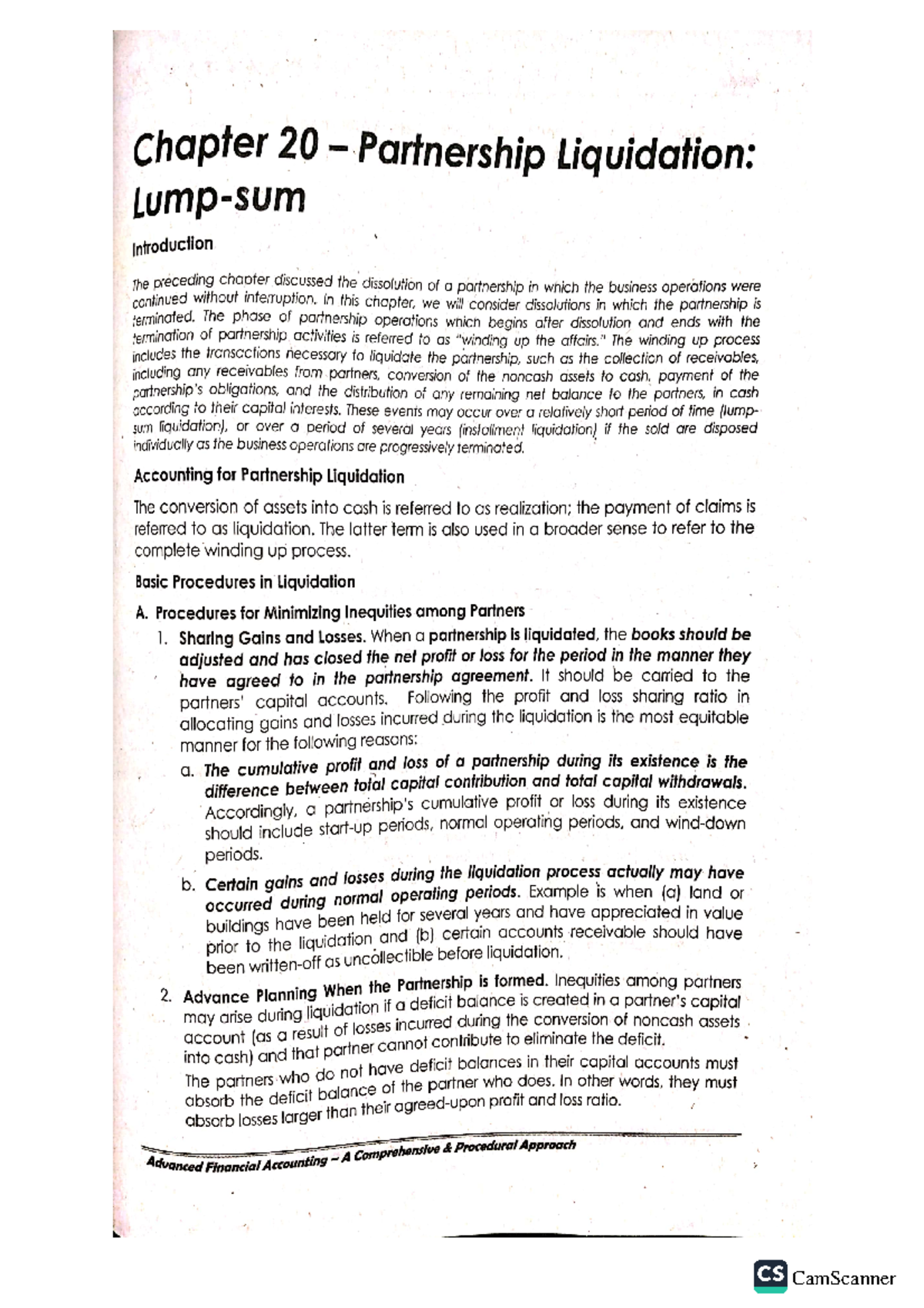 Copy Of C20 Copy Notes Advanced Financial Accounting And Reporting