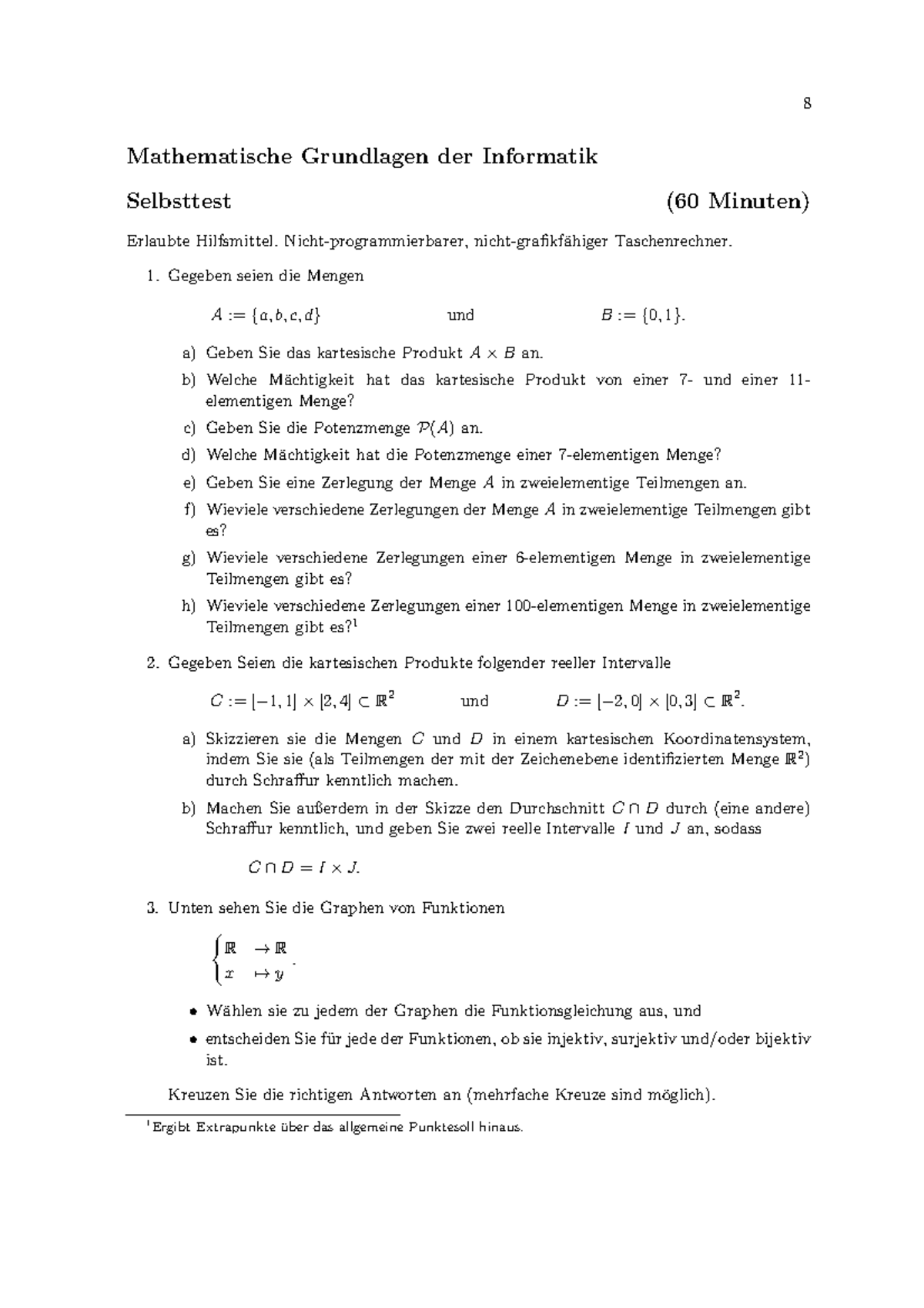 Übungen mathematische Grundlagen der Informatik - Herr Dr. rer. nat ...