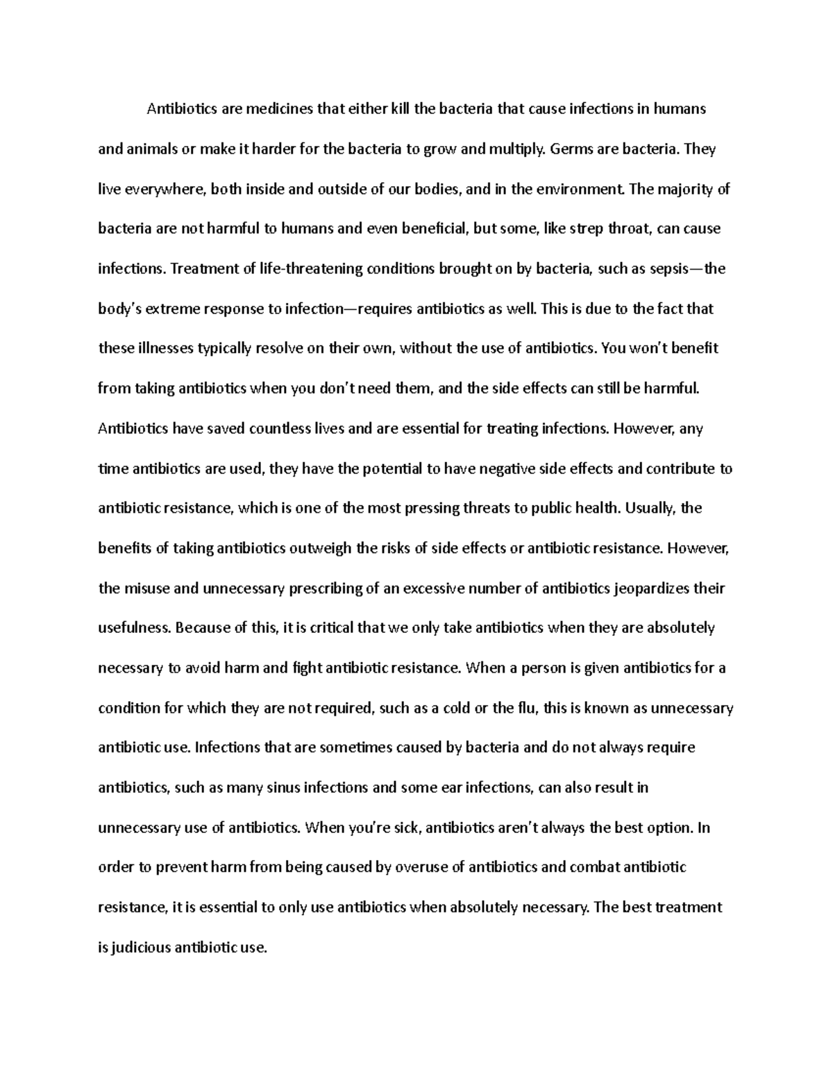 Antibiotics are medicines that either kill the bacteria - Germs are ...