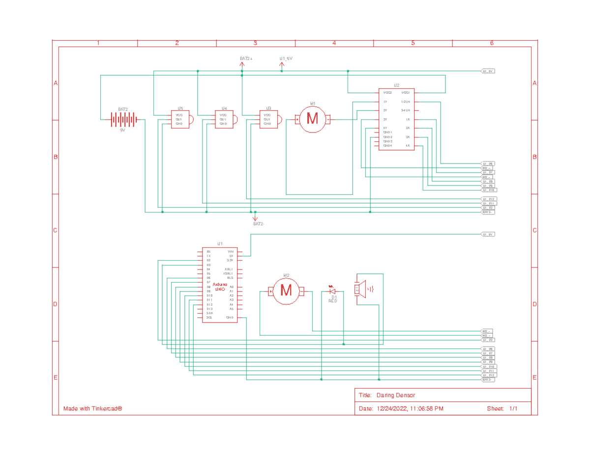 Daring Densor - A B C D E 1 2 3 4 5 6 A B C D E Made with Tinkercad ...