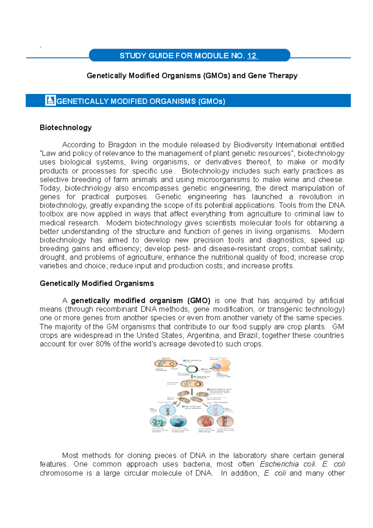 GE6 Study Guide 12 - Lecture notes 12 - Science, Technology, and ...