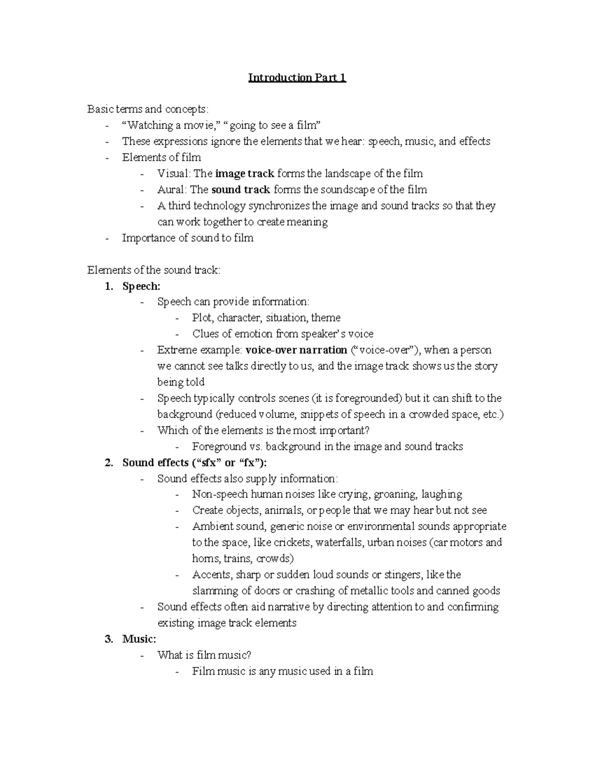 Lecture 1 - Introduction Part 1 and 2 - Introduction Part 1 Basic terms ...