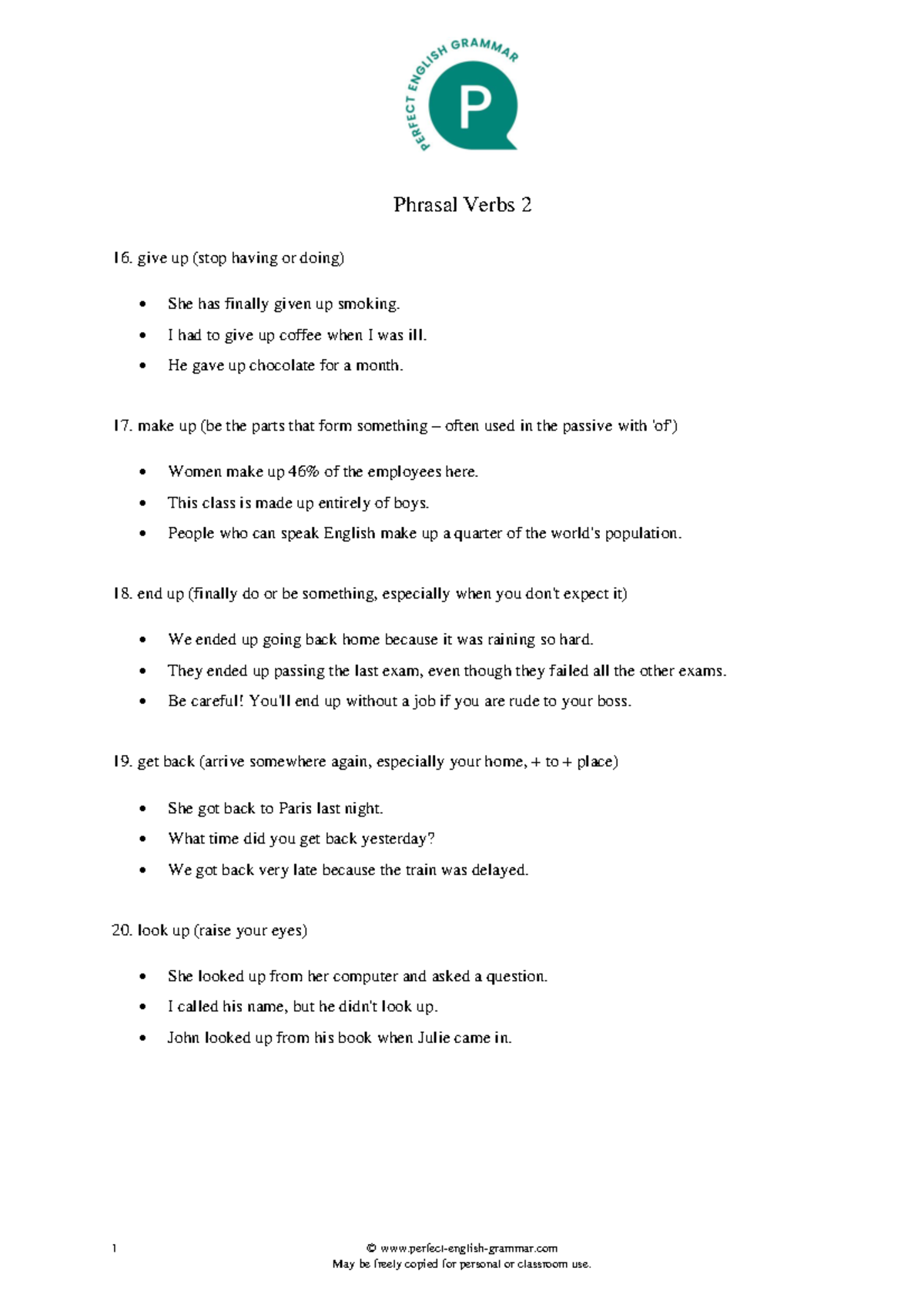 Phrasal-verbs-2 - tareas - 1 © perfect-english-grammar May be freely ...