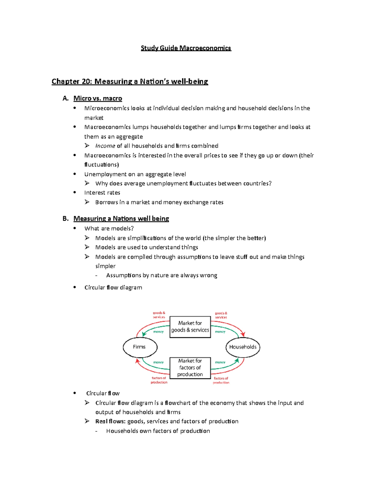 Study Guide Macroeconomics - Study Guide Macroeconomics Chapter 20 ...