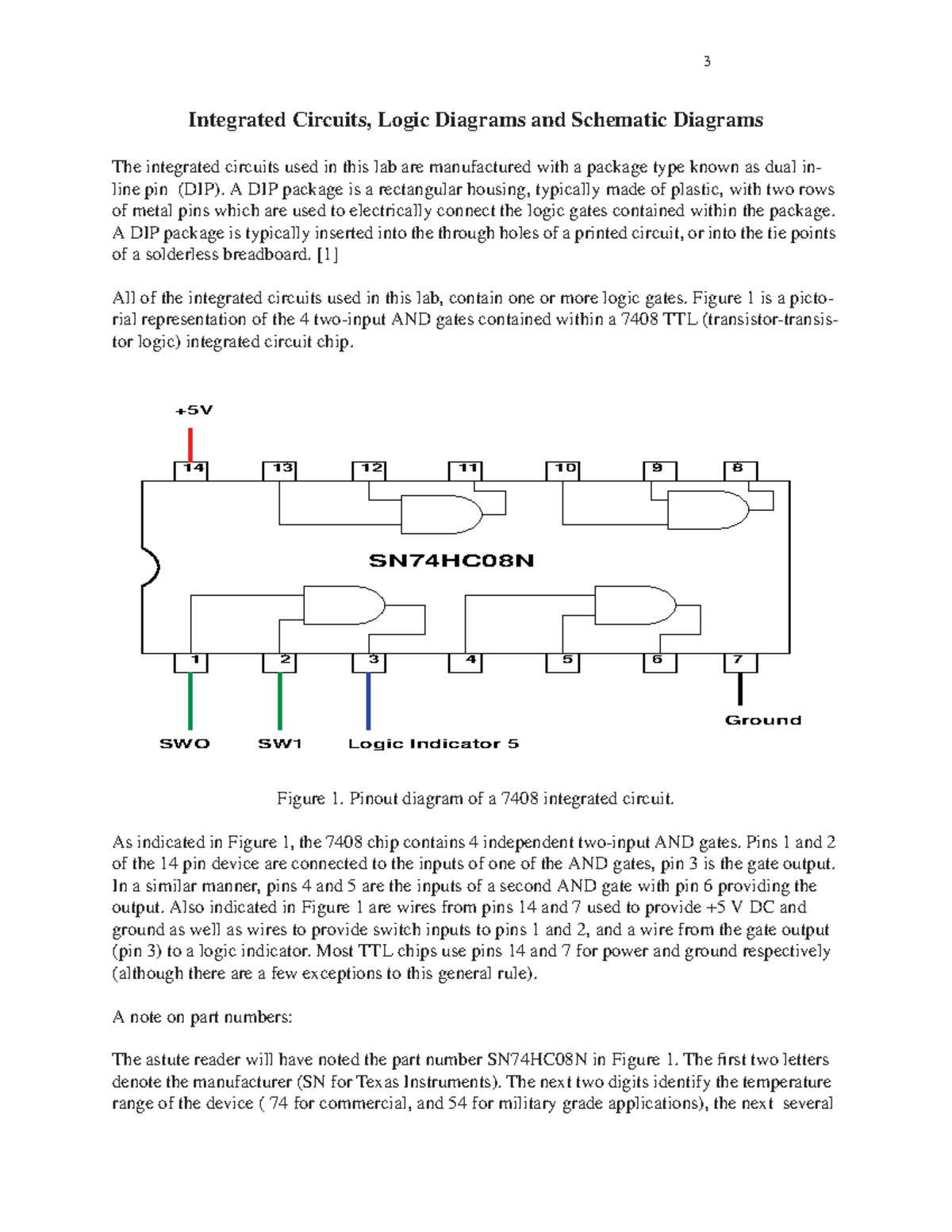 COEN212 Lab0 - lab 0 - 3 Integrated Circuits, Logic Diagrams and ...