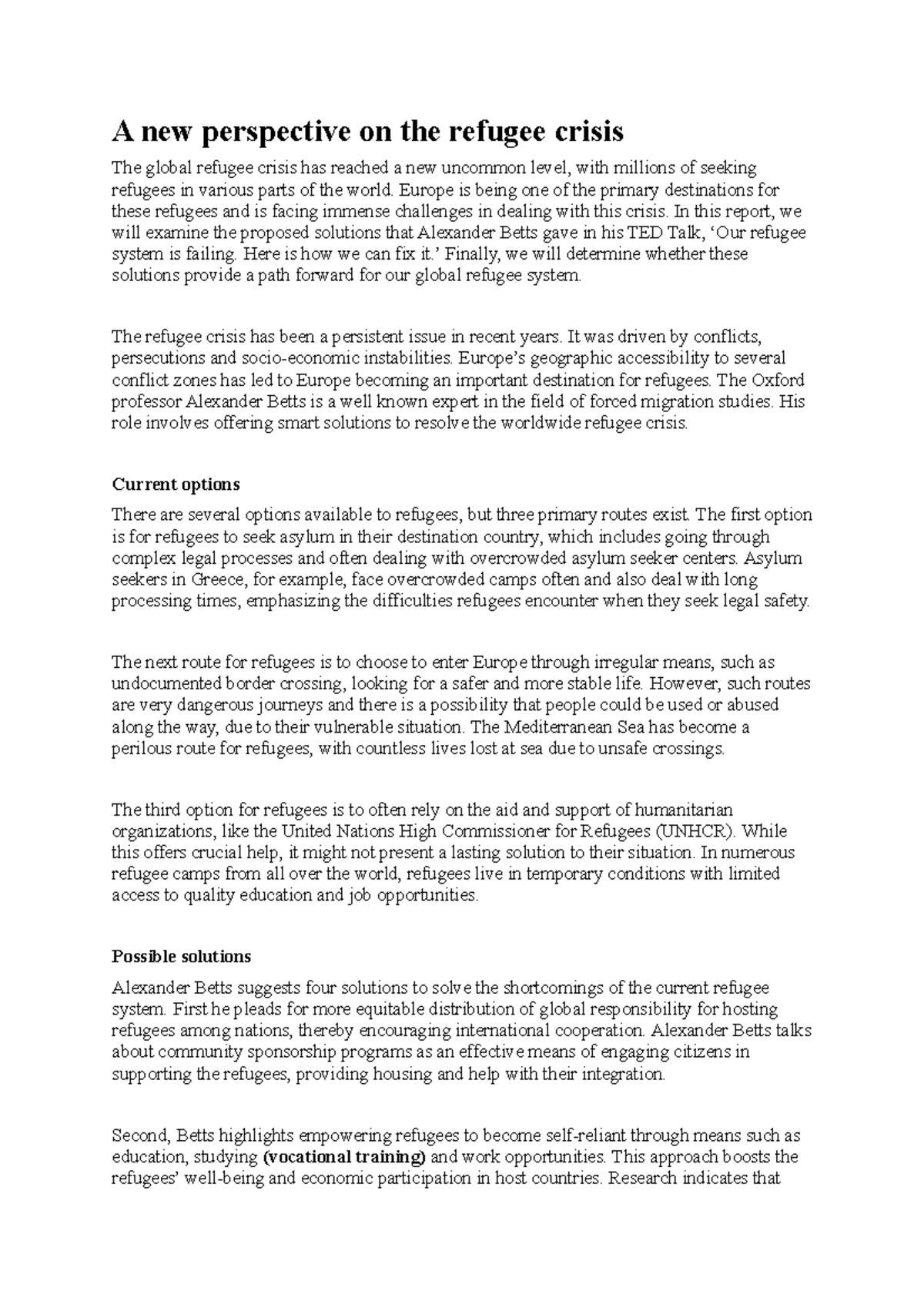 Report 3 TED TALK - Assignment English about TED Talk from Alexander ...