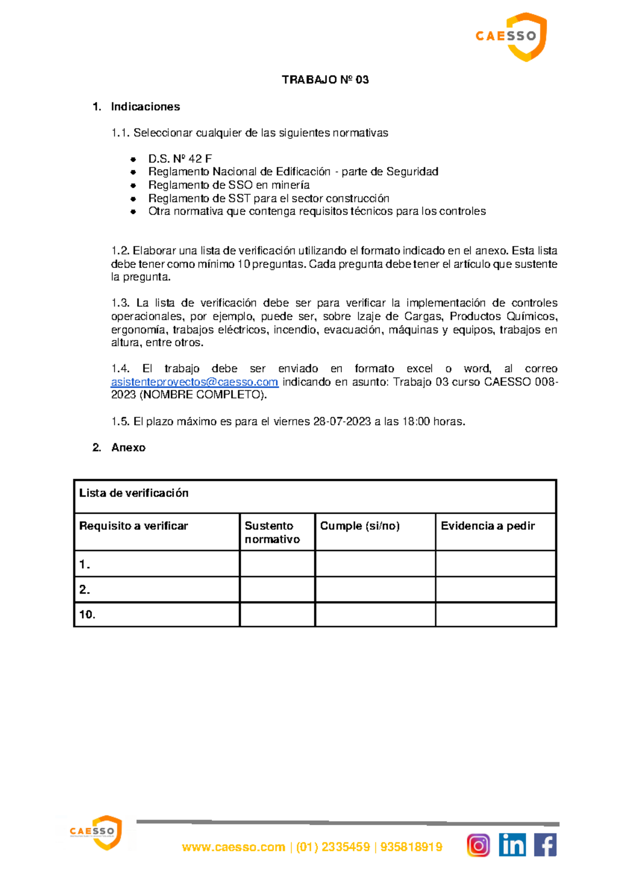Trabajo 03-Curso 008-2023 Caesso - caesso | (01) 2335459 | 935818919 ...