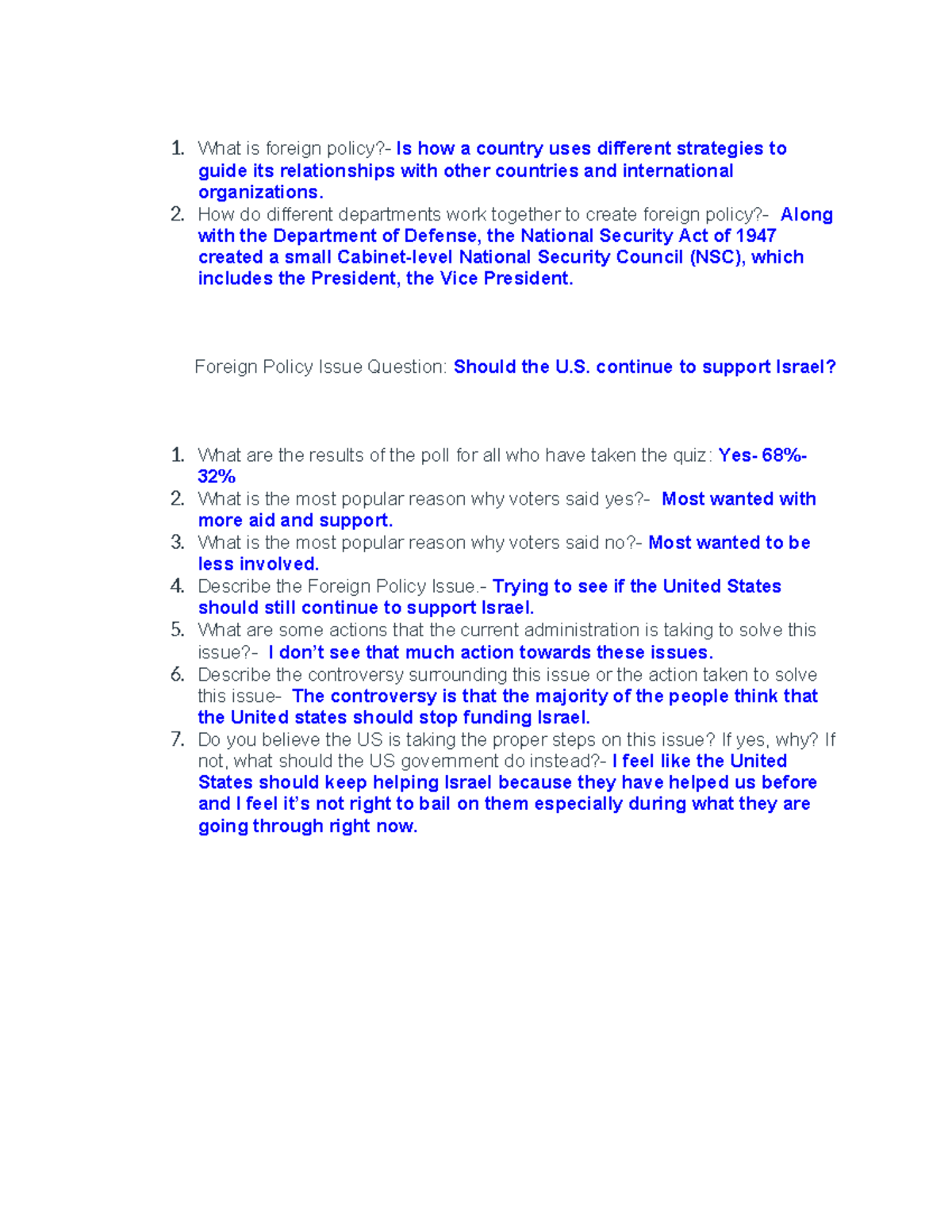 Foreign Policy - What is foreign policy?- Is how a country uses ...