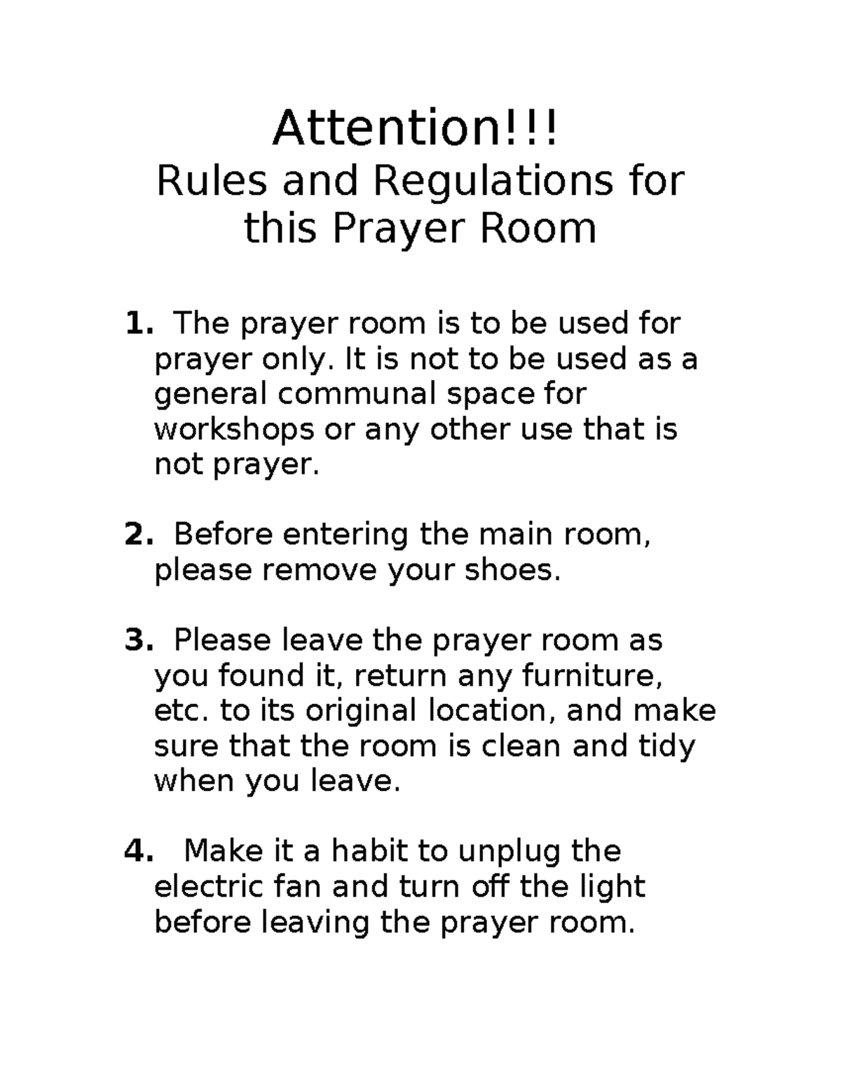 Rules-and-Regulations - Attention!!! Rules and Regulations for this ...