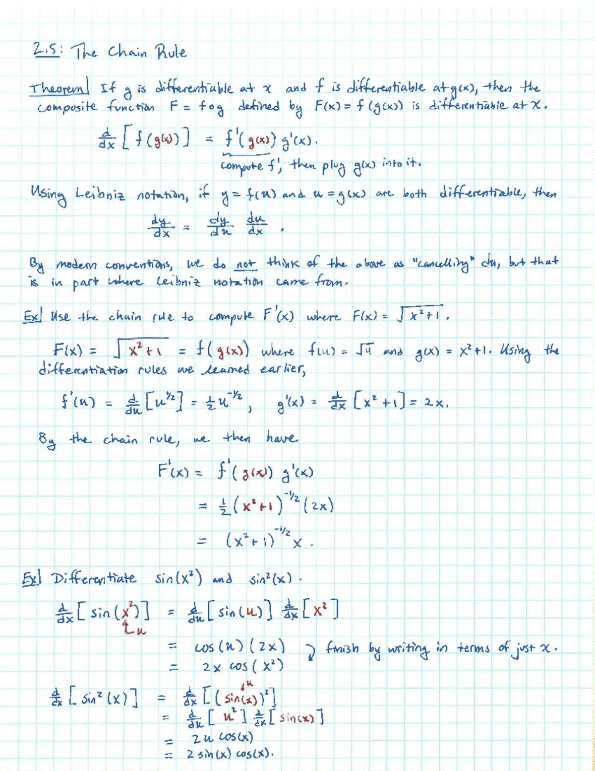 (10) 2.5 - The Chain Rule - MATH 170 - Studocu