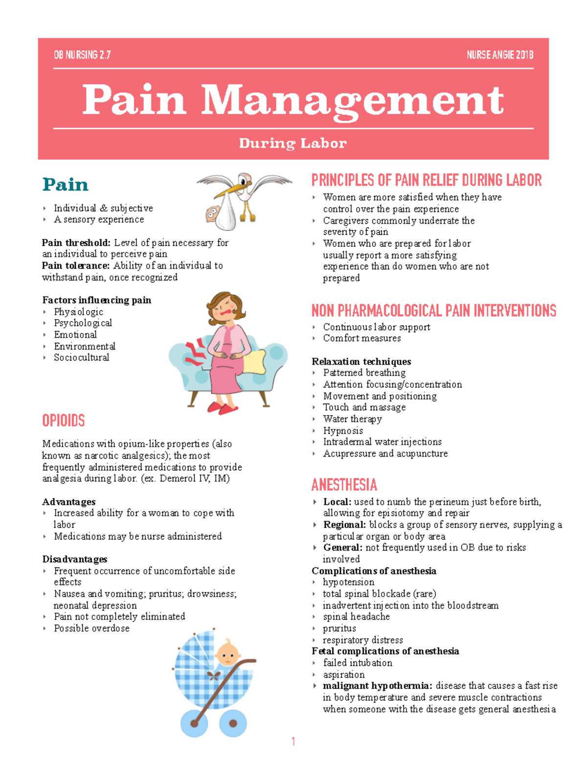 OB Nursing 2 - Lecture notes Lecture notes - 1 OB NURSING 2 NURSE ANGIE ...