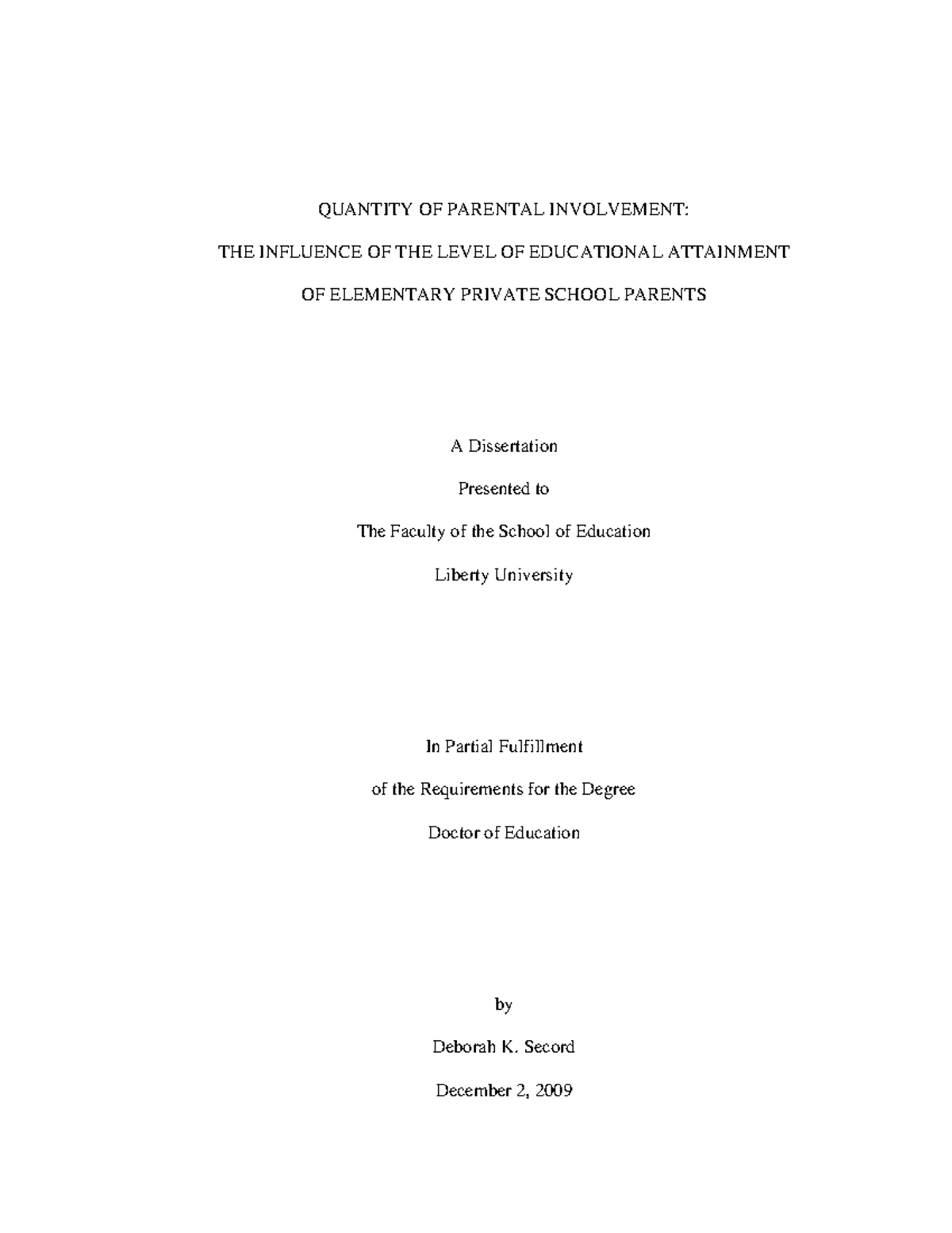Likert Scale Q Ideas - QUANTITY OF PARENTAL INVOLVEMENT: THE INFLUENCE ...