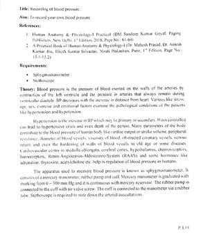 Clotting time (practical) - Title: Determination of clotting time. Aim ...