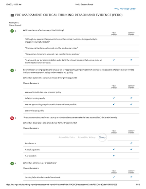 D265 Notes - Section 1 - D265 - Critical Thinking and Evidence Notes ...