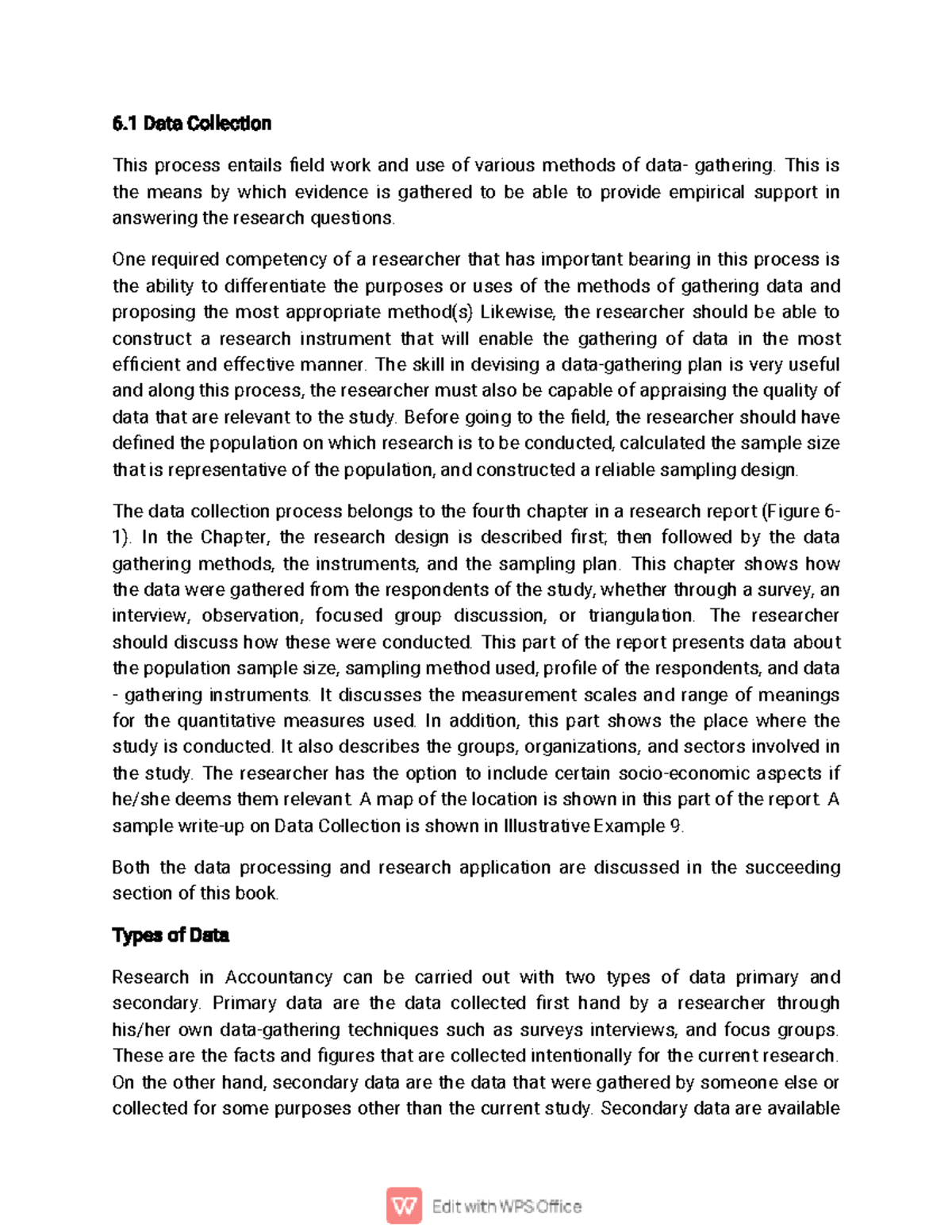 Data Collection - Accountancy Research (Theory and Practice) by Rufo R ...