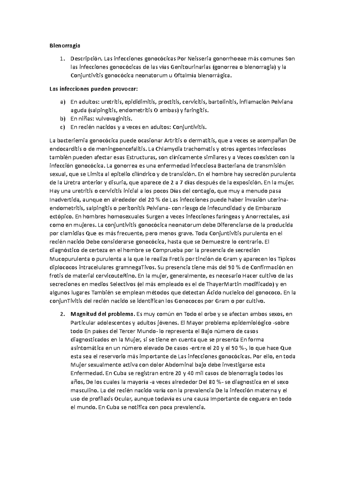 Blenorragia - Descripción. Las infecciones gonocócicas Por Neisseria ...