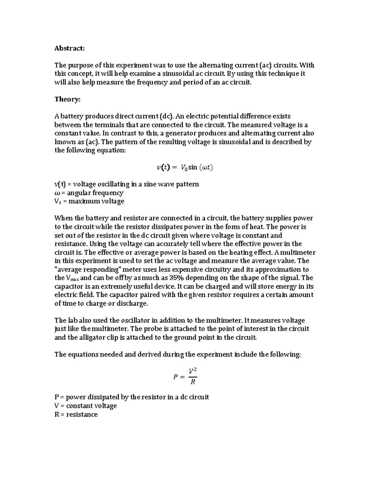 Microsoft Word - Lab Report 7 - Abstract: The purpose of this ...