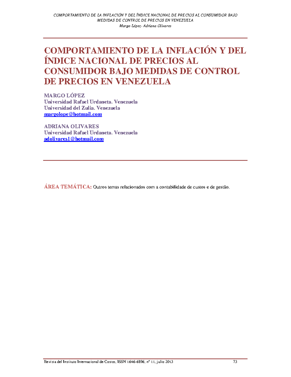 Dialnet Comportamiento De La Inflacion YDel Indice Nacional De Pre ...