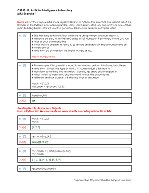 Machine-Problem-2 - AI - CS158-1L: Artificial Intelligence Laboratory ...