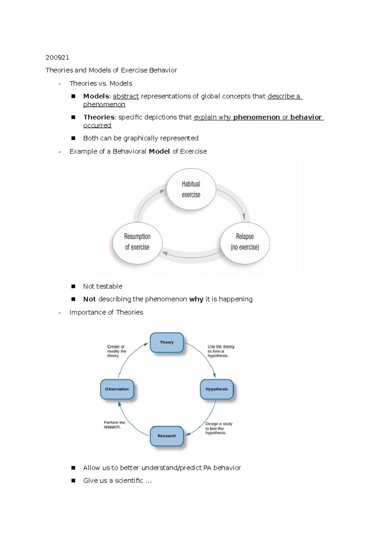 Stimulus-response theory - 200921 Theories and Models of Exercise ...