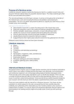 Chapter 3 - Overview of the research process - + Research question To ...