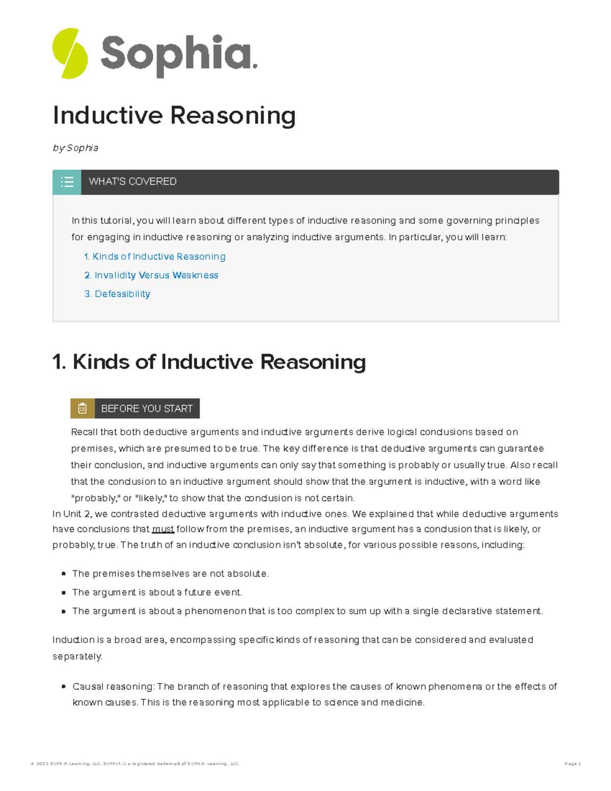 Inductive-reasoning-3 - Inductive Reasoning by Sophia In this tutorial, you will learn about ...