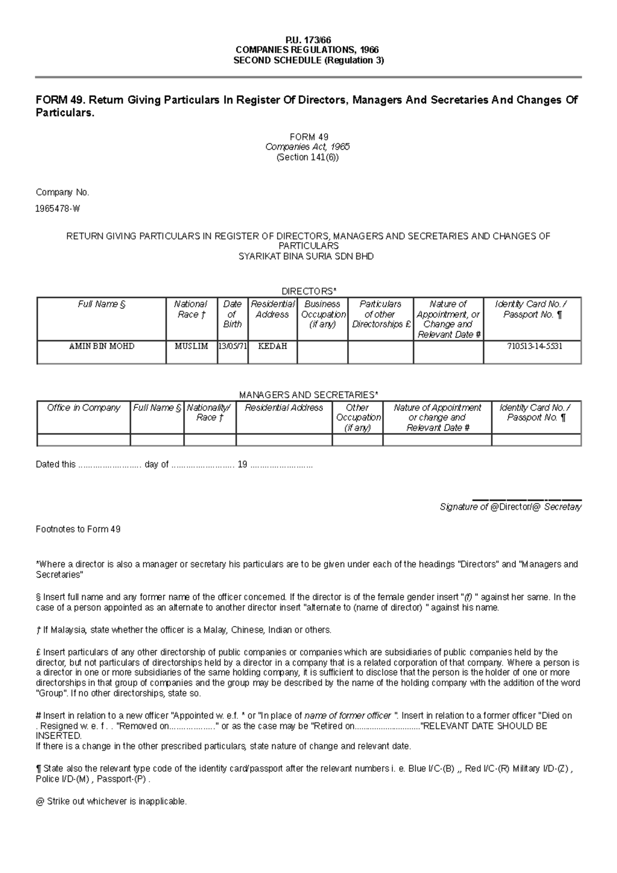 FORM 49 WORD It Will Be Useful For Doing Conveyancing Assignment P