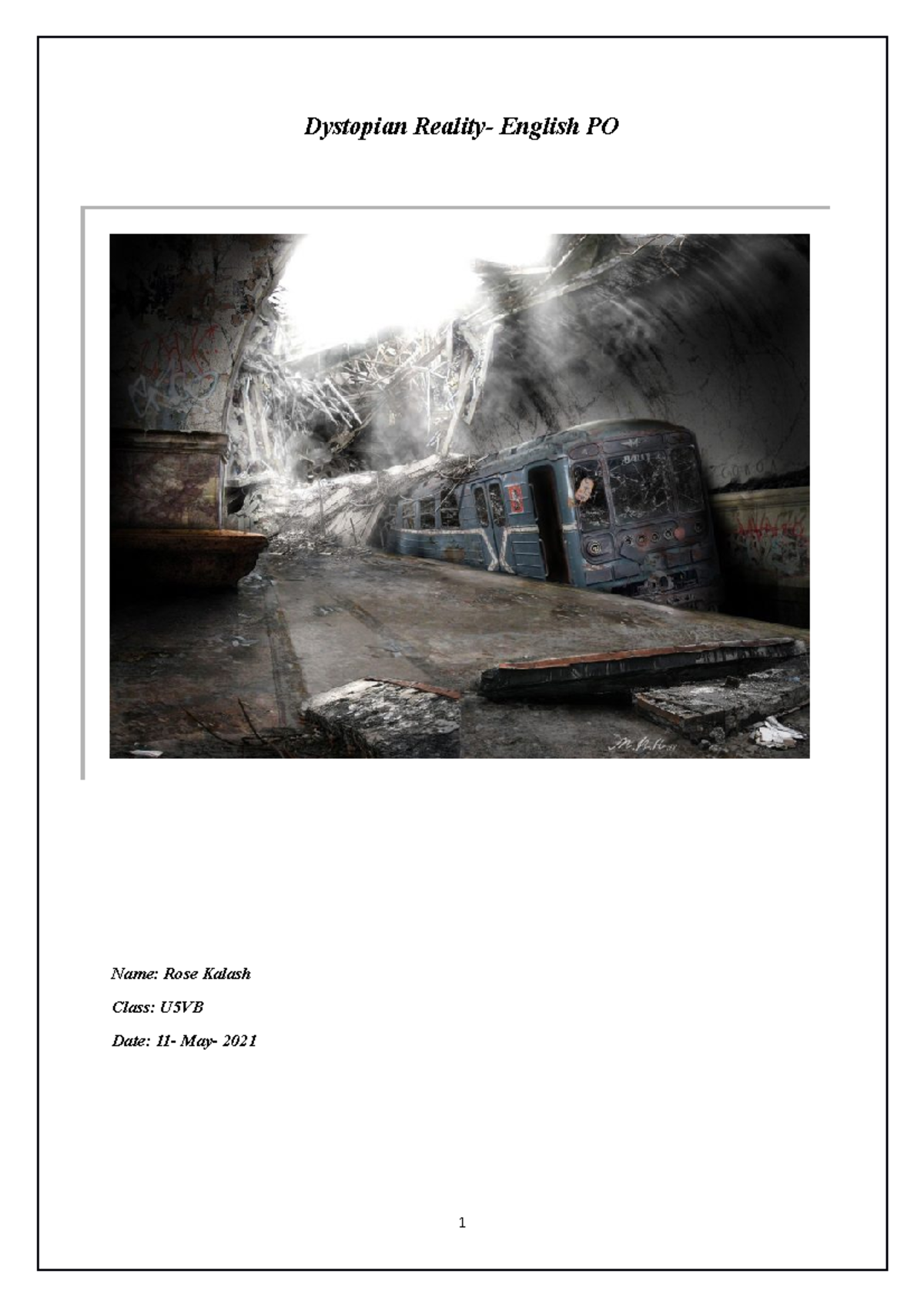 English-Dystopian fiction- reading Fahernheit-writing a dystopian story ...