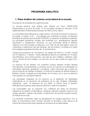 Programa sintentico y analítico - Programa sintético Programa analítico ...