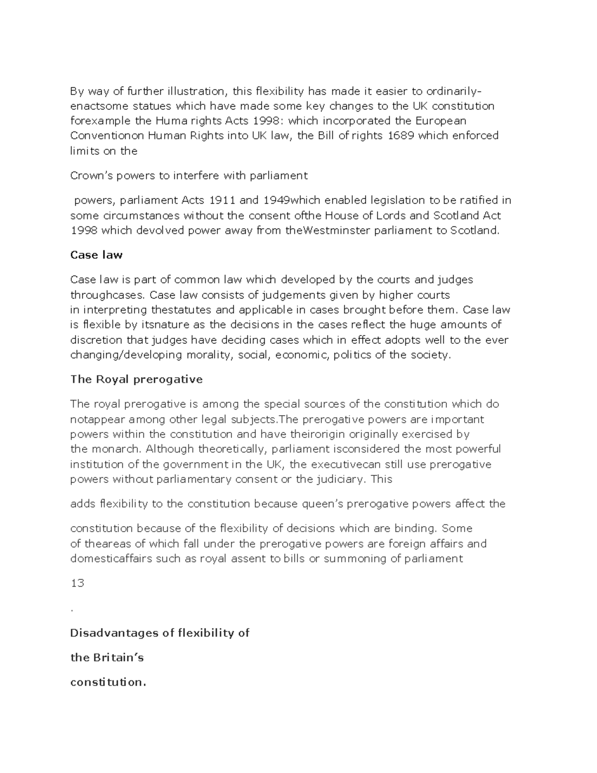 Written/unwritten constitution - By way of further illustration, this ...